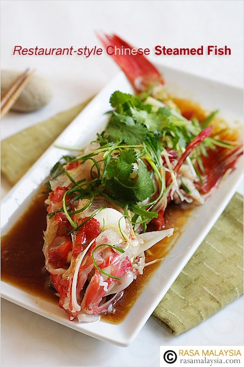Steamed Lapu Lapu in Oyster Sauce