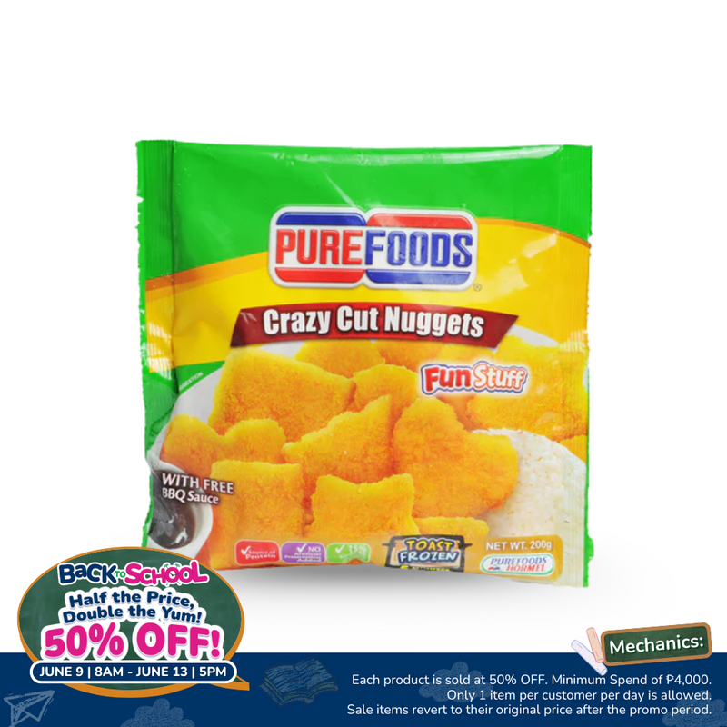 Purefoods Chicken Fun Nuggets With BBQ Sauce 200g