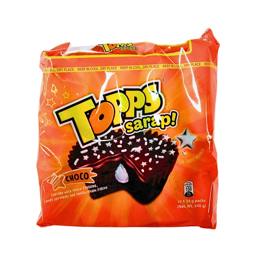 Cupp Keyk Topps Sarap Choco 34g x 10's
