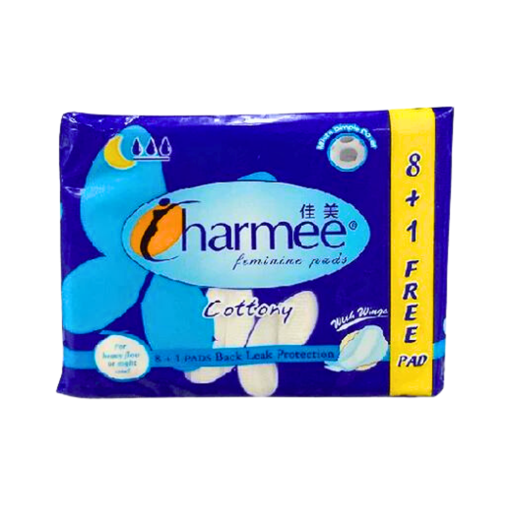 Charmee Feminine Pads Night Use With Wings 8's