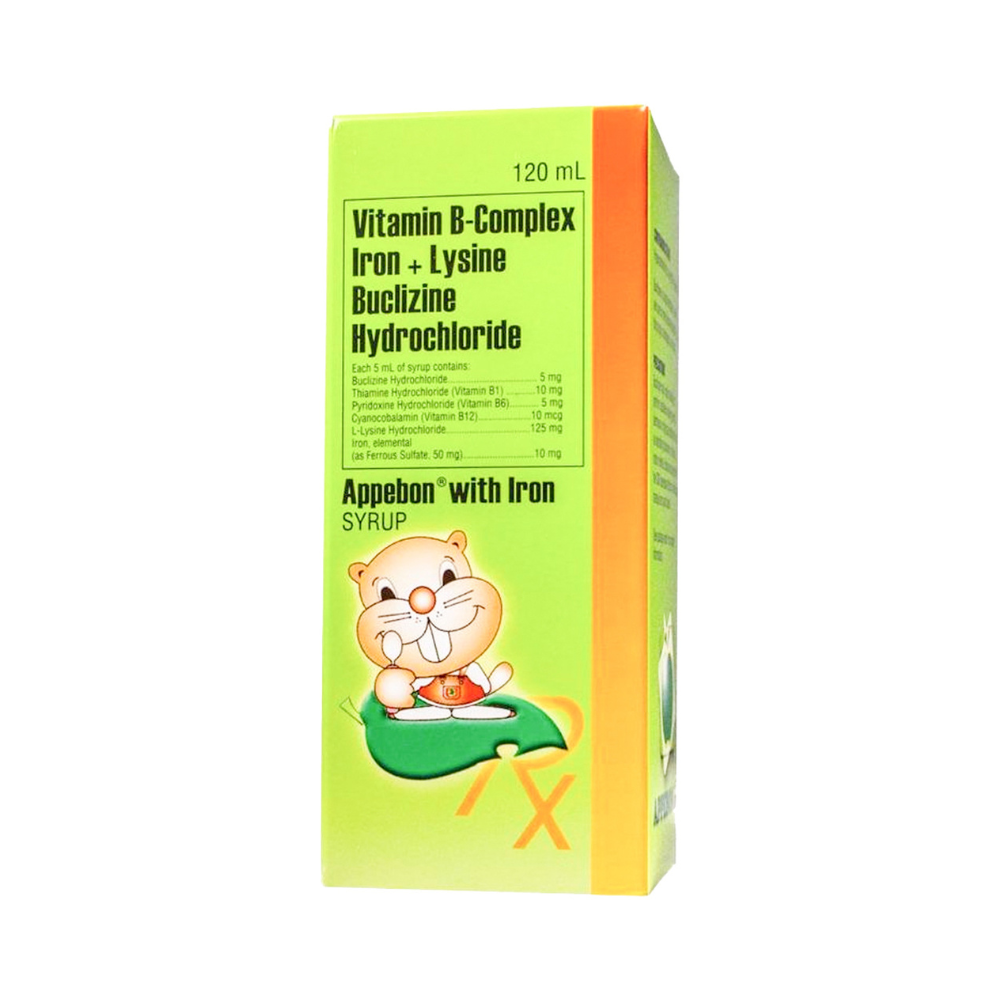 Appebon With Iron Buclizine Syrup 120ml