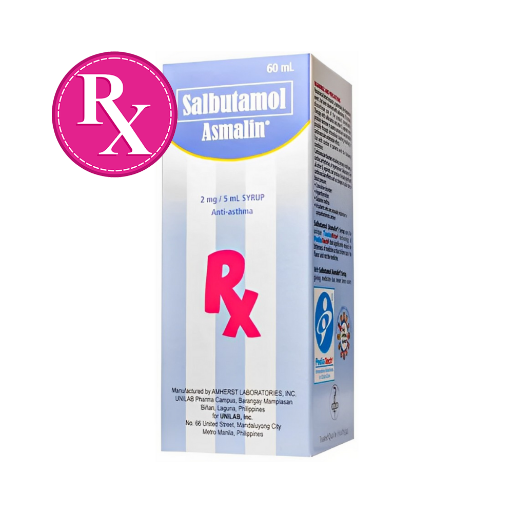Asmalin Salbutamol 2mg/5ml Syrup 60ml