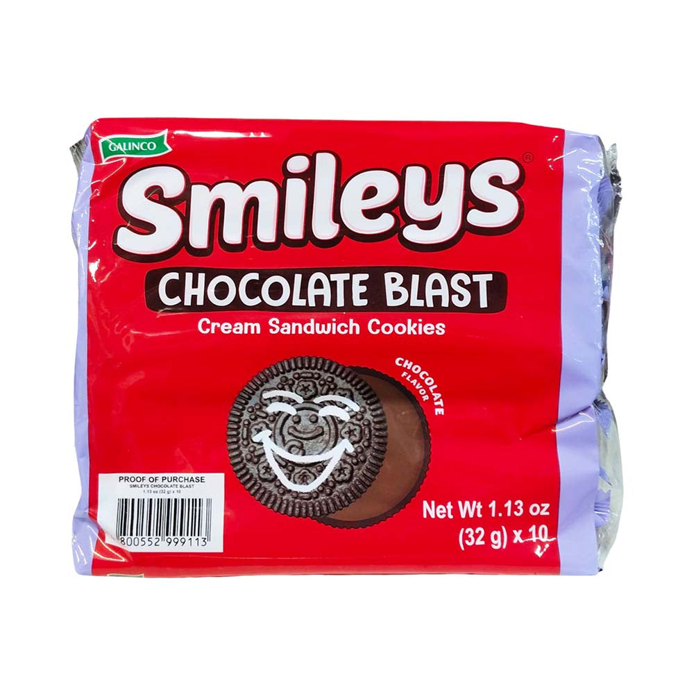 Smileys Chocolate Blast Cream Sandwich Cookies 32g x 10's