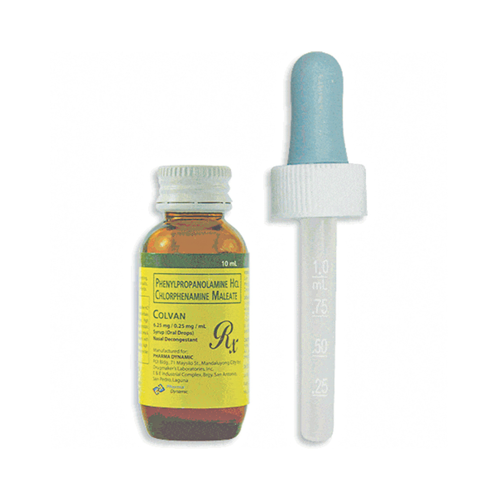 Colvan 6.25mg/0.25mg/mL Drops 10ml