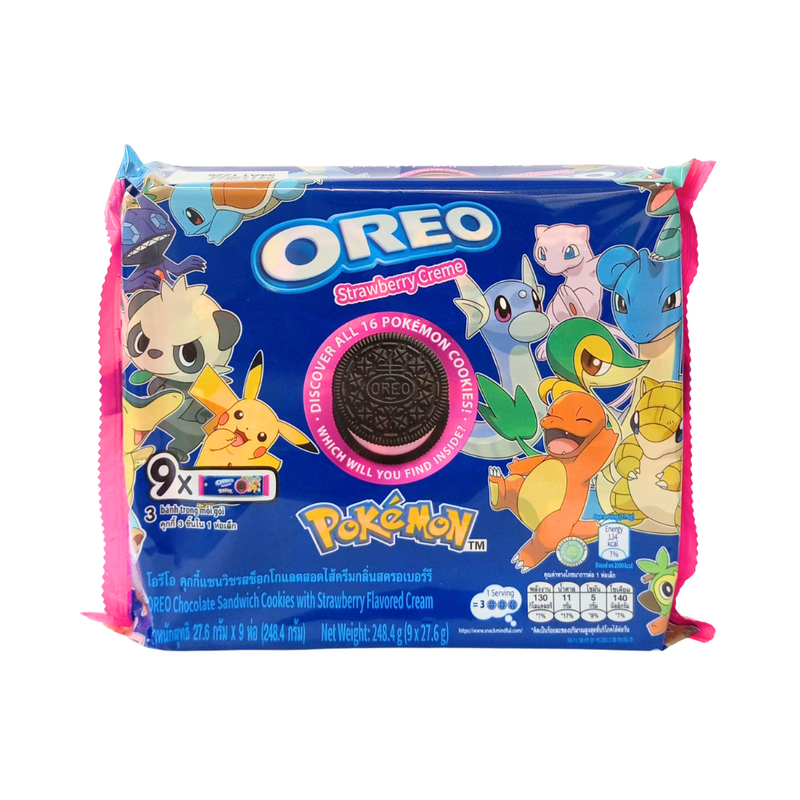 Oreo Strawberry Creme Sandwich Cookies 27.6g x 9's