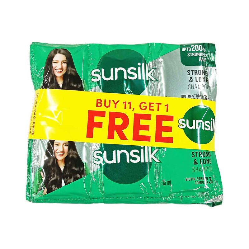 Sunsilk Shampoo Strong And Long 15ml x 11's + 1
