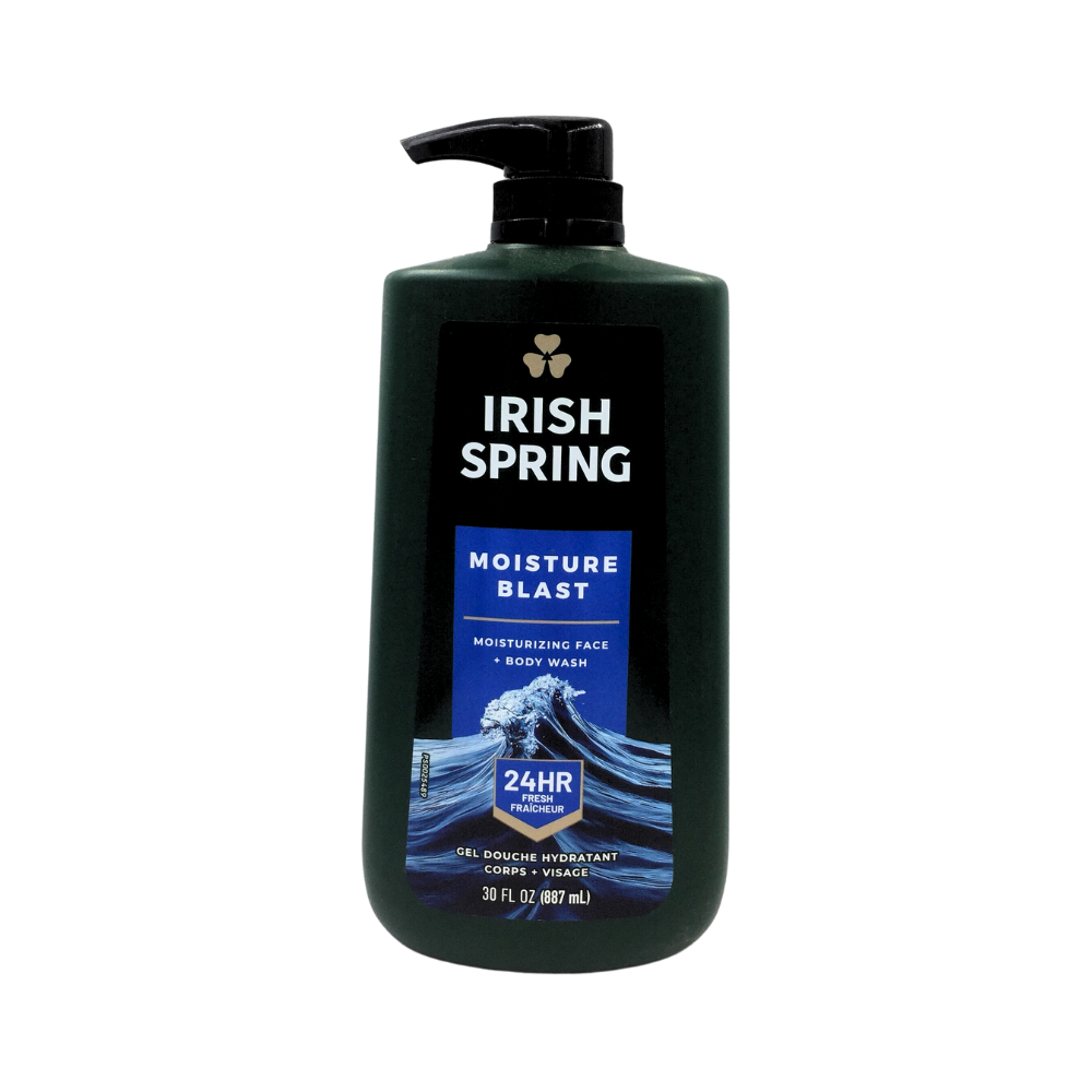 Irish Spring Moisture Blast Moisturizing Face + Body Wash 887ml
