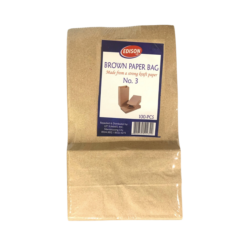 Edison #3 Brown Paper Bag 100's