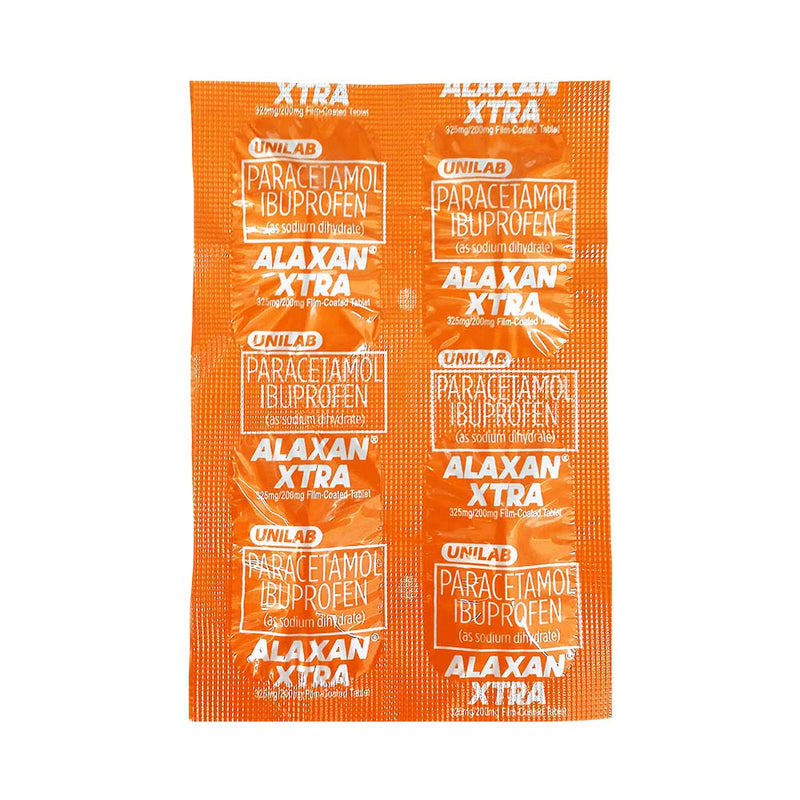 Alaxan Xtra 200mg/325mg Film-Coated Tablet