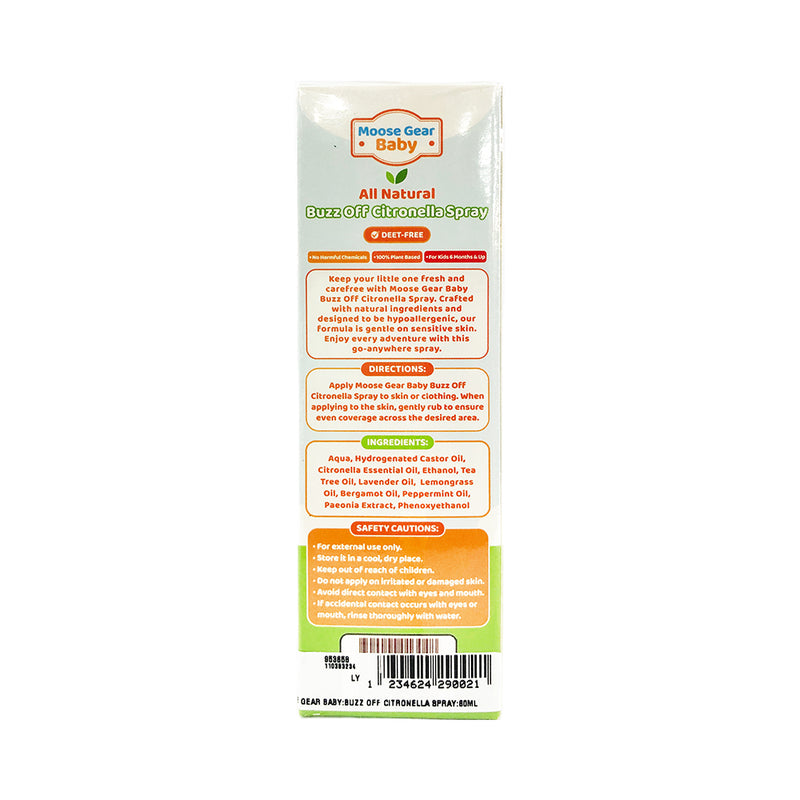 Moose Gear Baby Buzz Off Citronella Spray 60ml