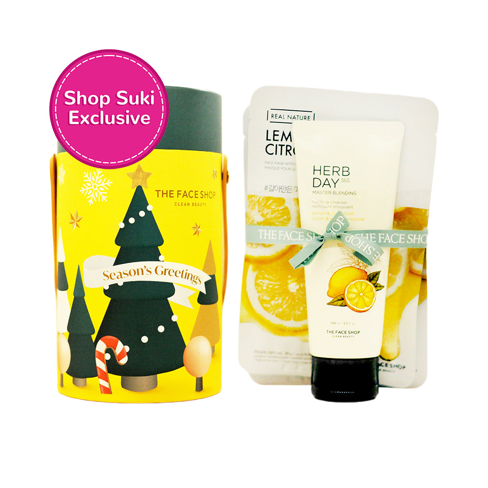 The Face Shop Cleanser And Mask Sheet Mini Herb Day Set