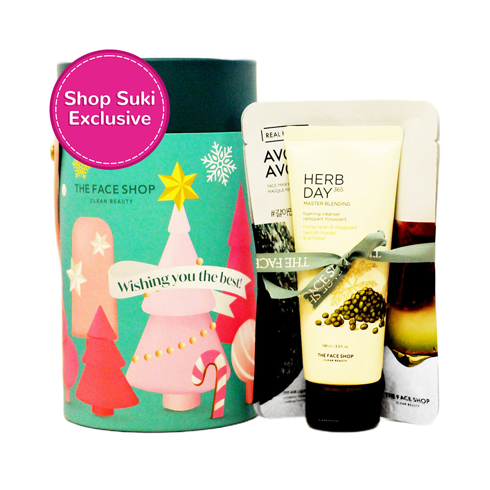 The Face Shop Cleanser And Mask Sheet Mini Herb Day Set