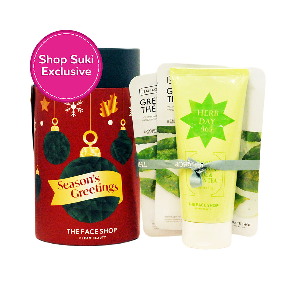 The Face Shop Cleanser And Mask Sheet Set