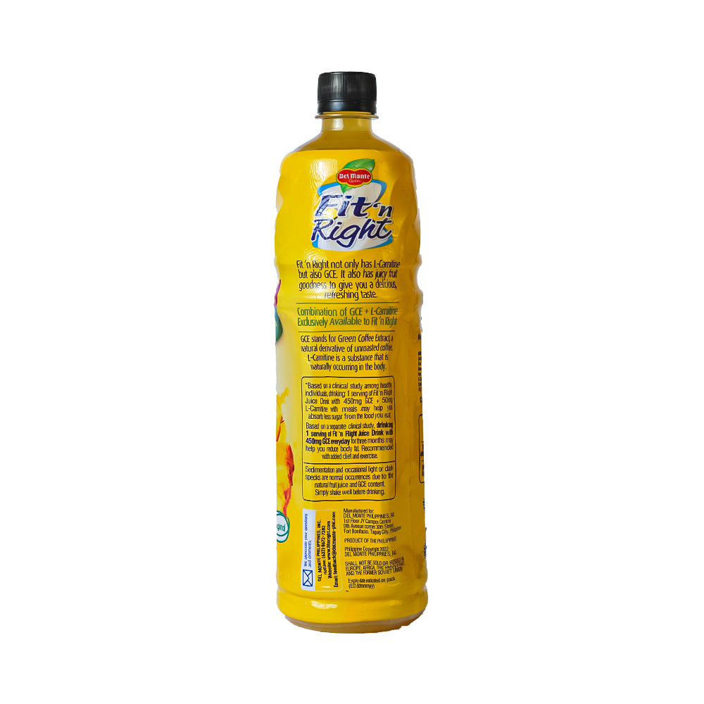 Del Monte Fit 'N Right Juice Drink Burn Pineapple 1L