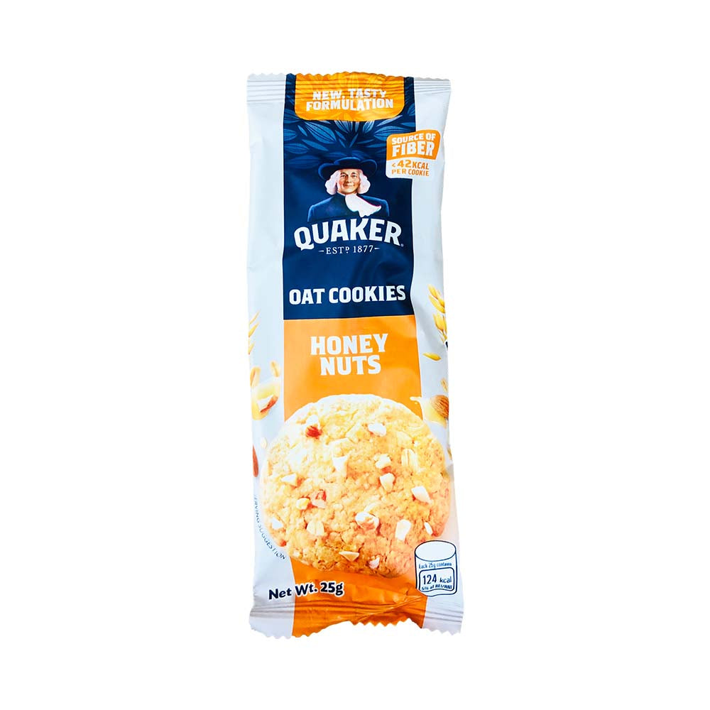 Quaker Oatmeal Cookies Honey Nuts 27g