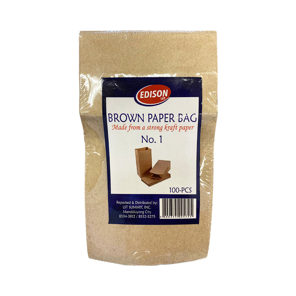Edison Brown Paper Bag #1 100's