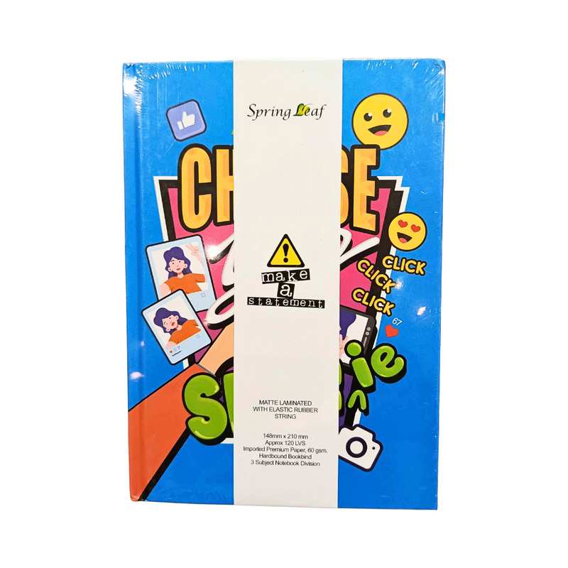 Spring Leaf Hardbound Bookbind Notebook 120lvs Make A Statement