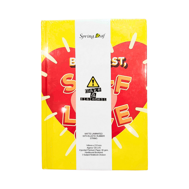 Spring Leaf Hardbound Bookbind Notebook 120lvs Make A Statement