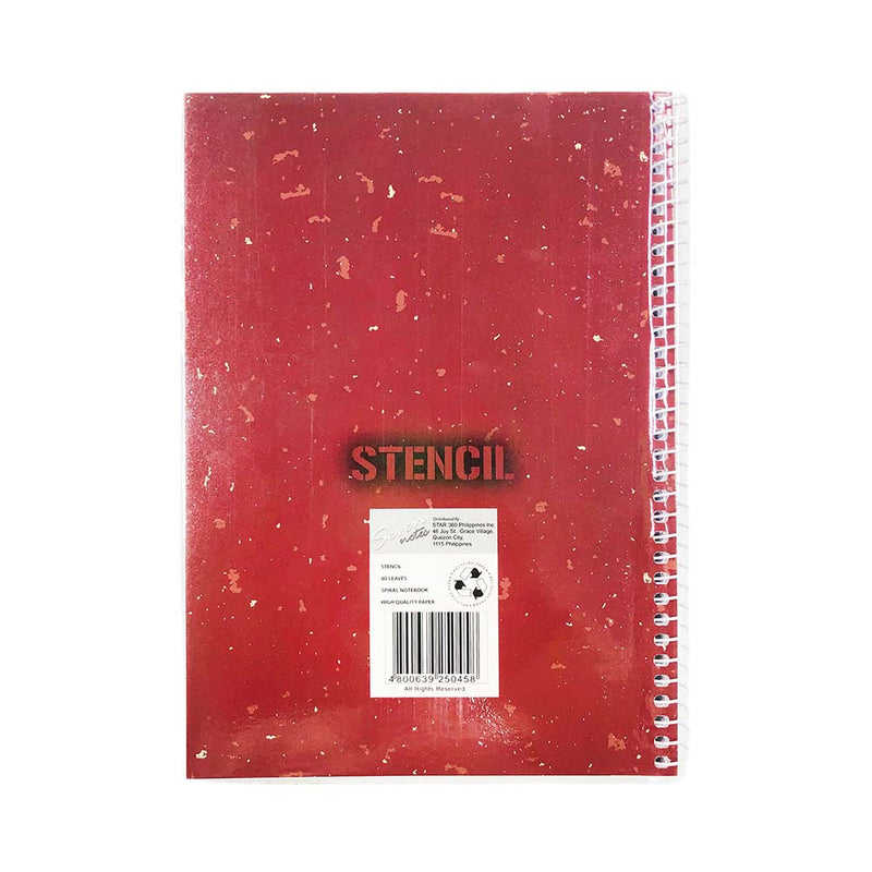 Seven Notes Traditional Stencil Spiral Notebook 685 80 Leaves
