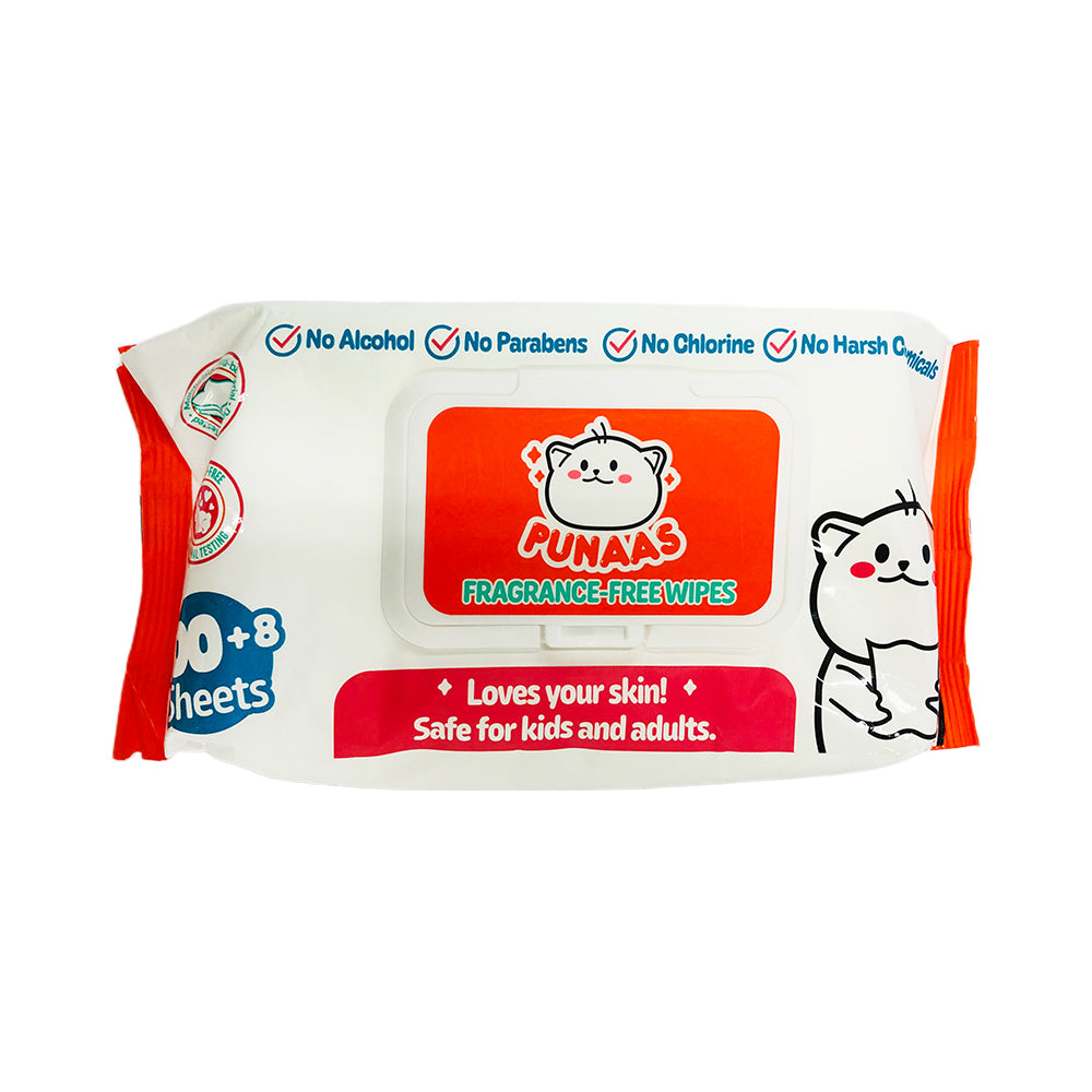Punaas Fragrance Free Wipes