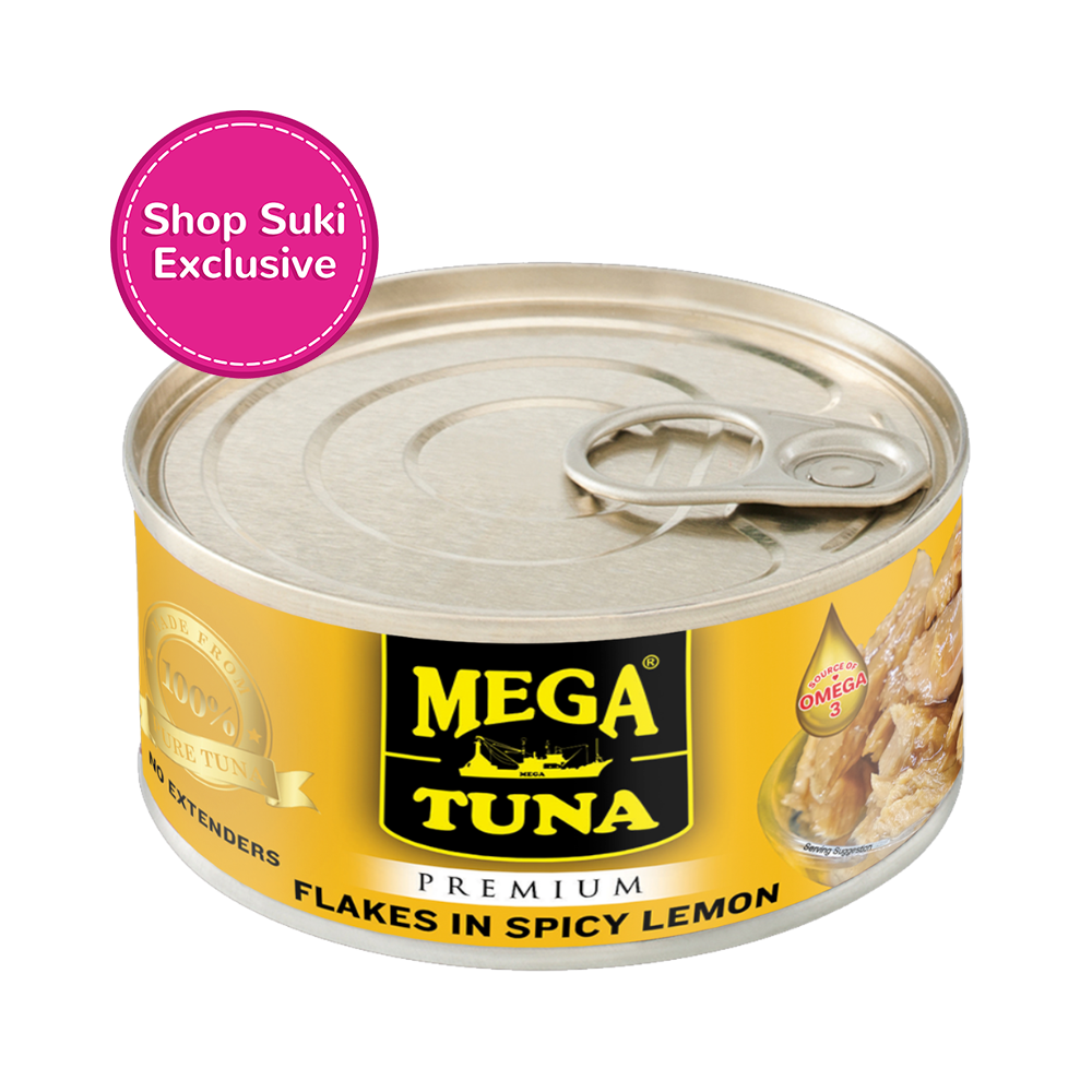 Mega Tuna Premium Flakes In Spicy Lemon 180g