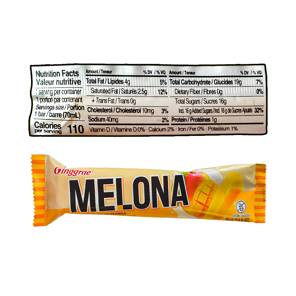 Melona Ice Cream Bar Mango 70ml