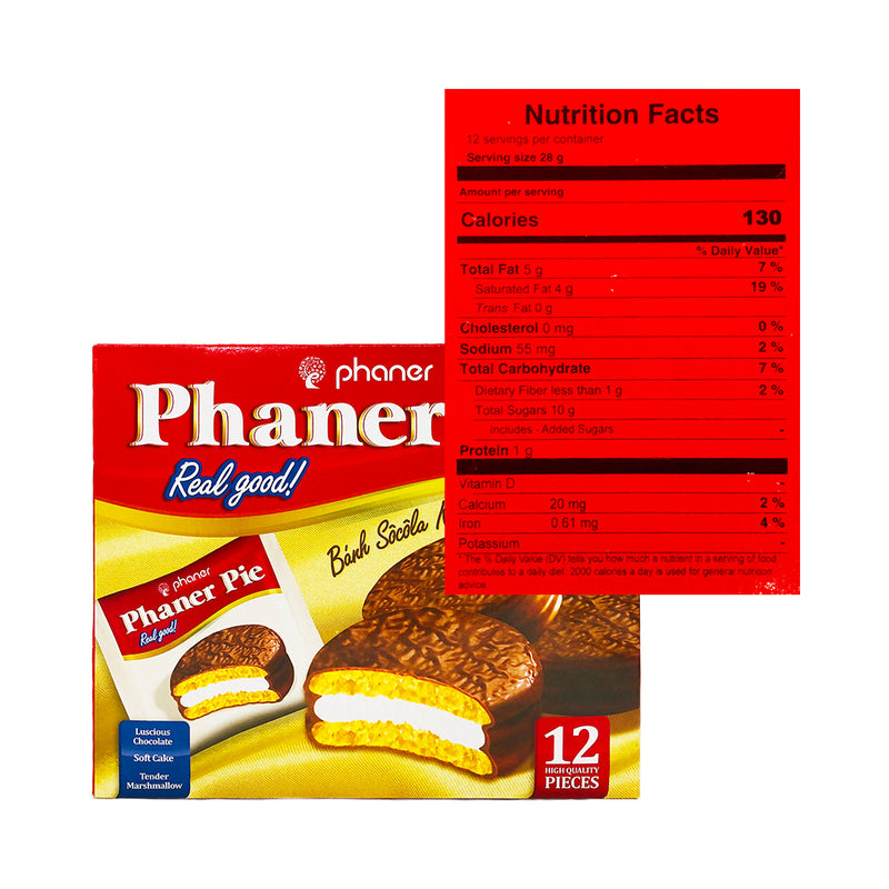 Phaner Choco Pie Chocolate-coated Marshmallow 336g