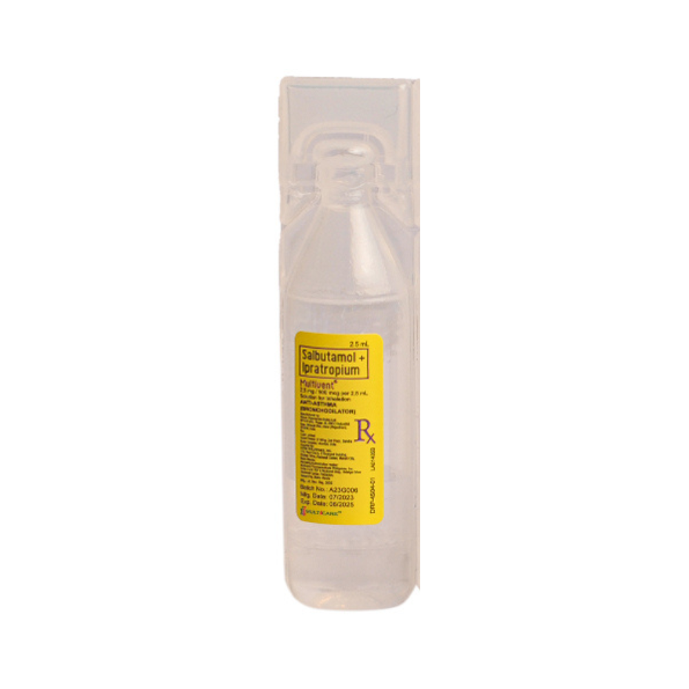 Multivent Salbutamol 2.5mg/500mcg Nebule 2.5ml