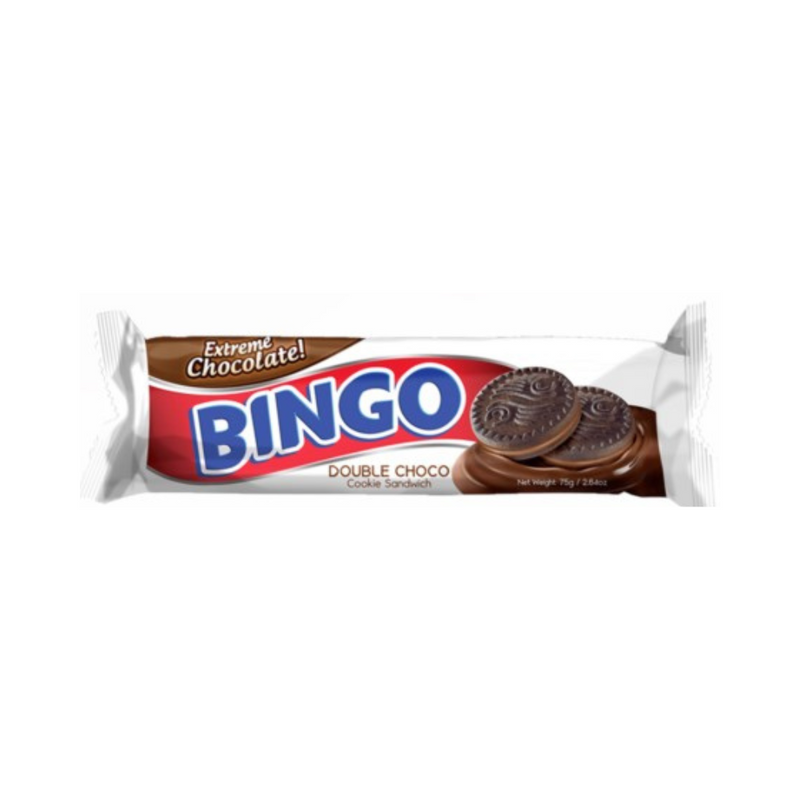 Nissin Bingo Sandwich Cookies Double Choco 75g