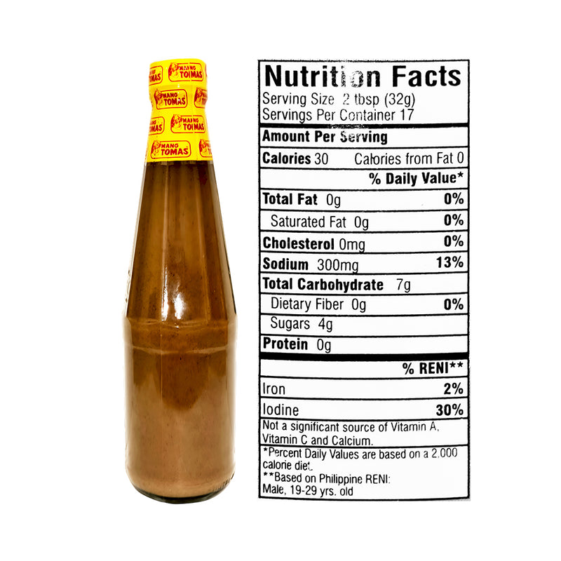 Mang Tomas Ingredients