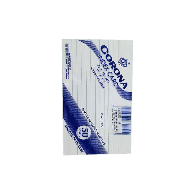 Corona Index Card Rbs 3 x 5 50's
