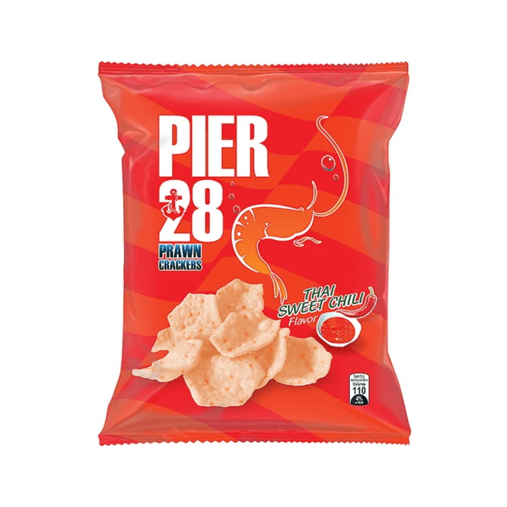 Pier 28 Prawn Crackers Thai Sweet Chili 22g