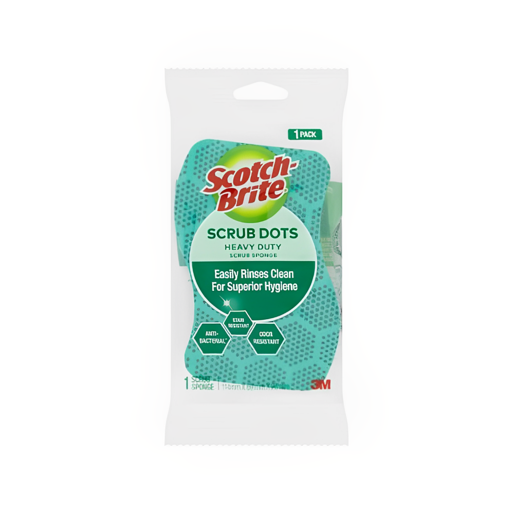 Scotch Brite Scrub Dots Heavy Duty Sponge