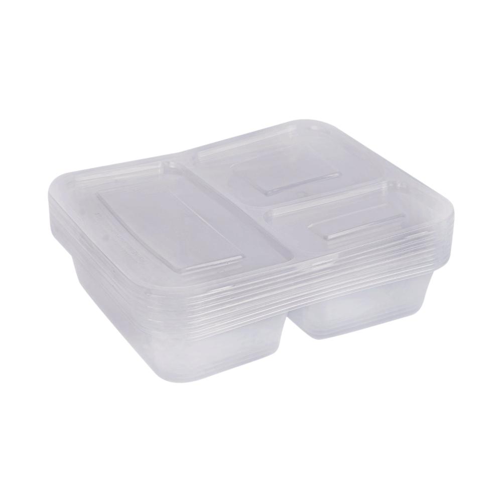 MNM C050 Container 3 Compartment With Flat Lid 5's