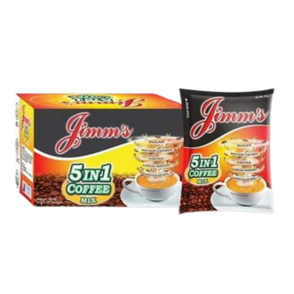 Jimm's 5 in1 Coffee Mix 21g x 20 Sachets