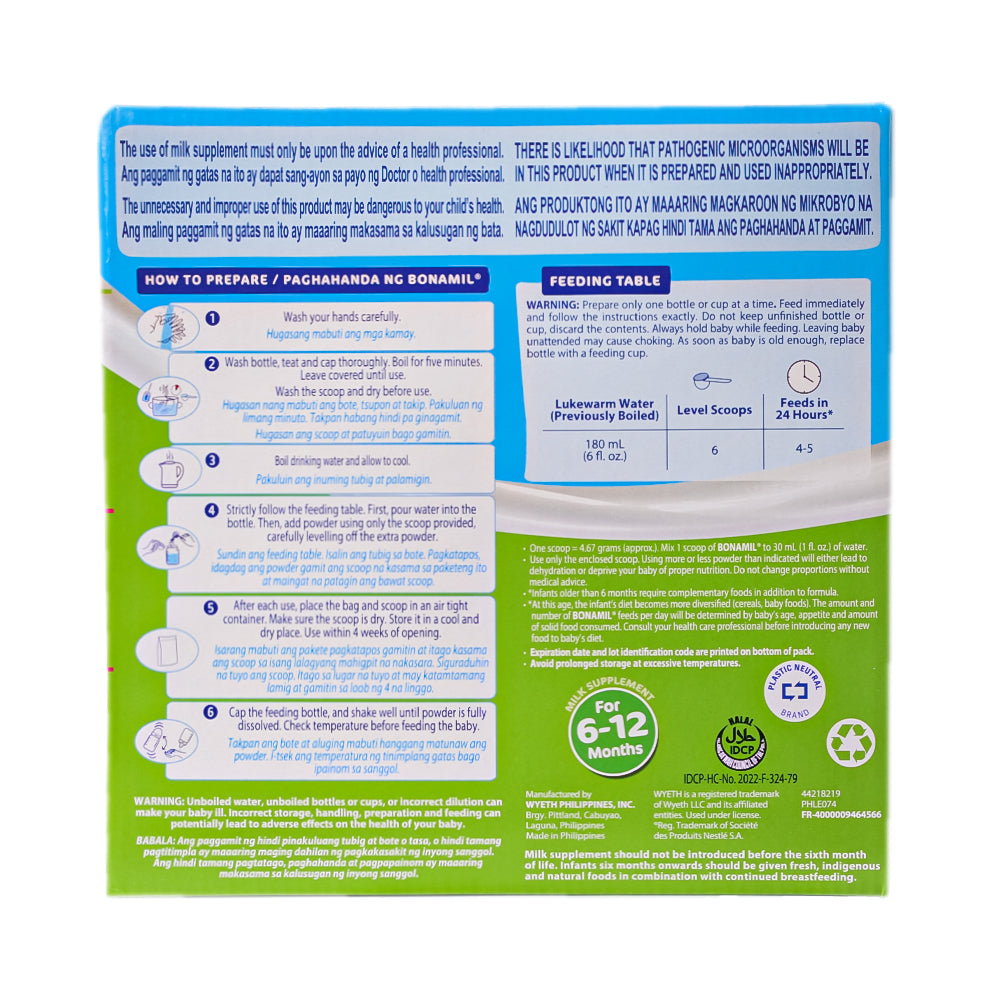 Bonamil Milk Supplement 6-12 Months 1.2kg