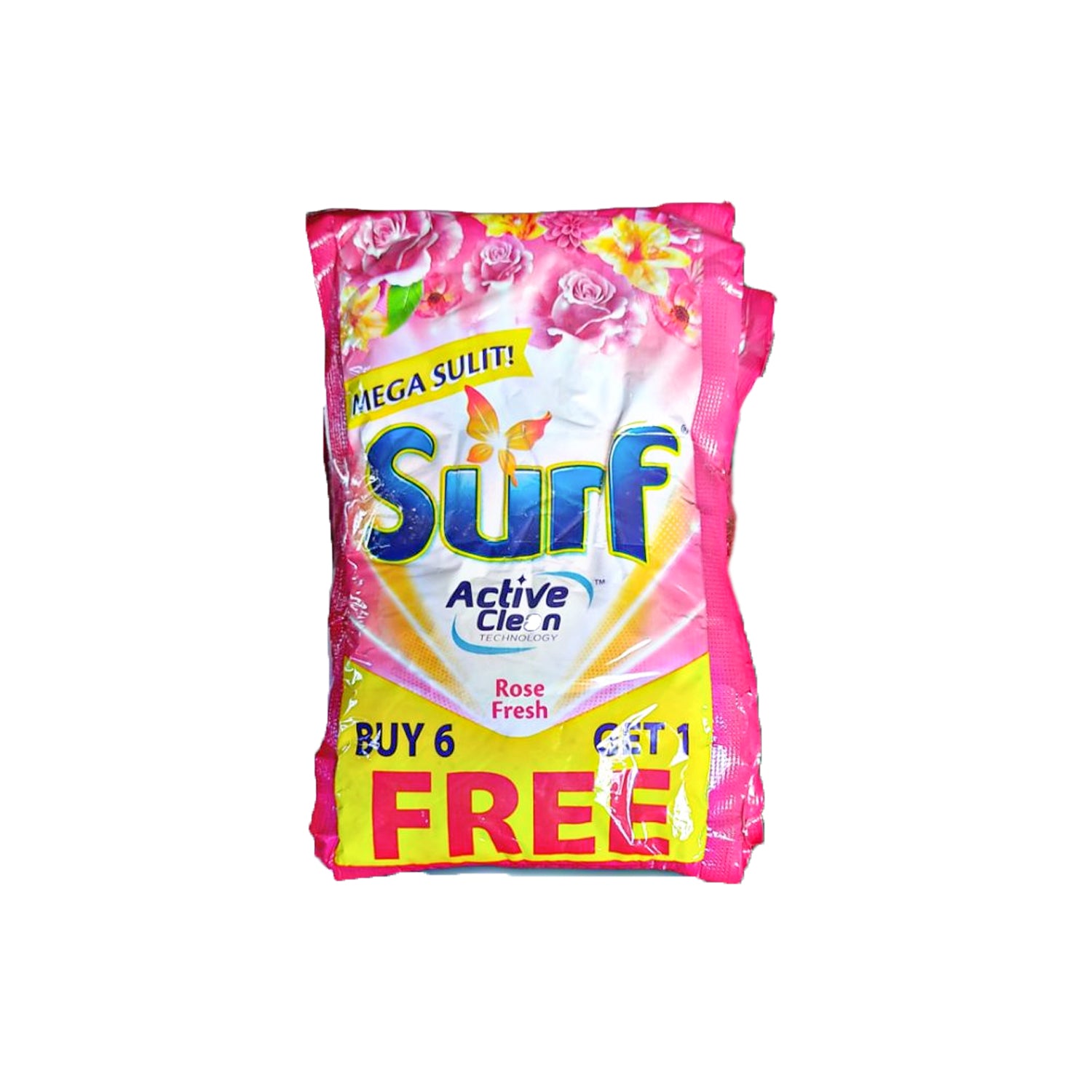 Surf Detergent Powder Rose Fresh 65g 6's + 1
