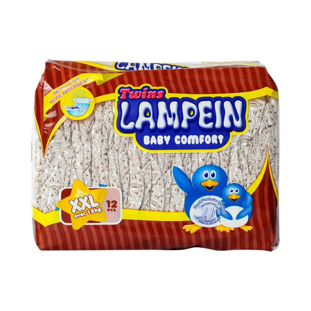 Twins Lampein Baby Diaper Budget Pack XXL 12's