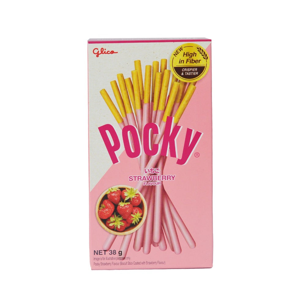 Glico Pocky Biscuit Stick Strawberry 38g
