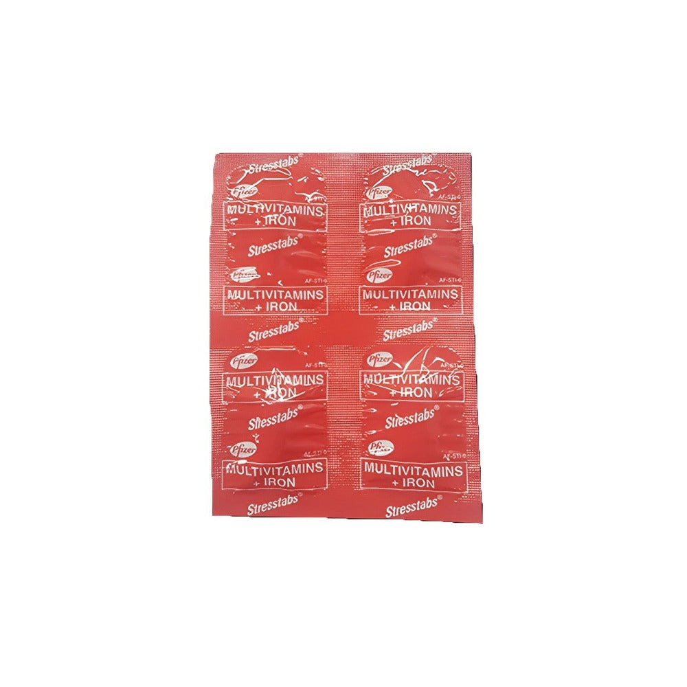 Stresstabs 600 Multivitamins + Iron Tablet By 4's