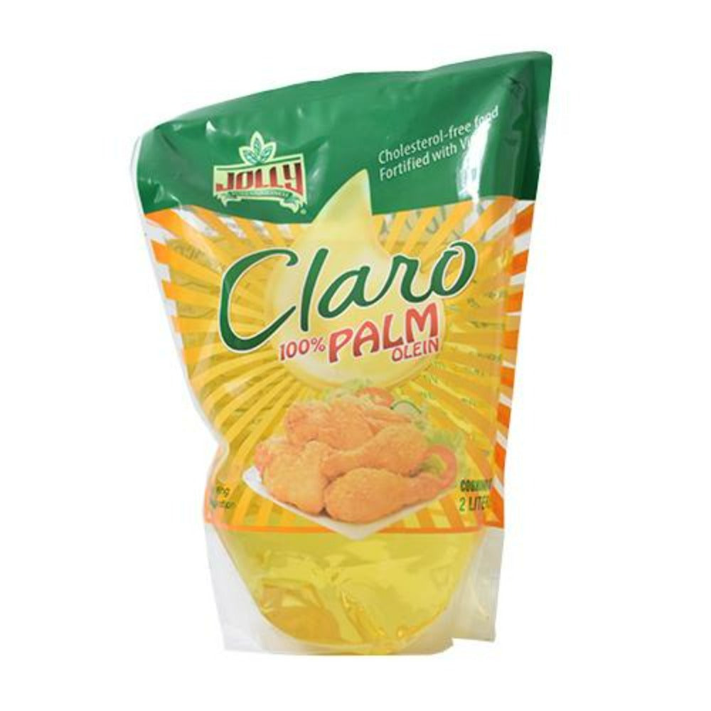 Jolly Claro Palm Oil 100% Pure Cholesterol Free SUP 2L
