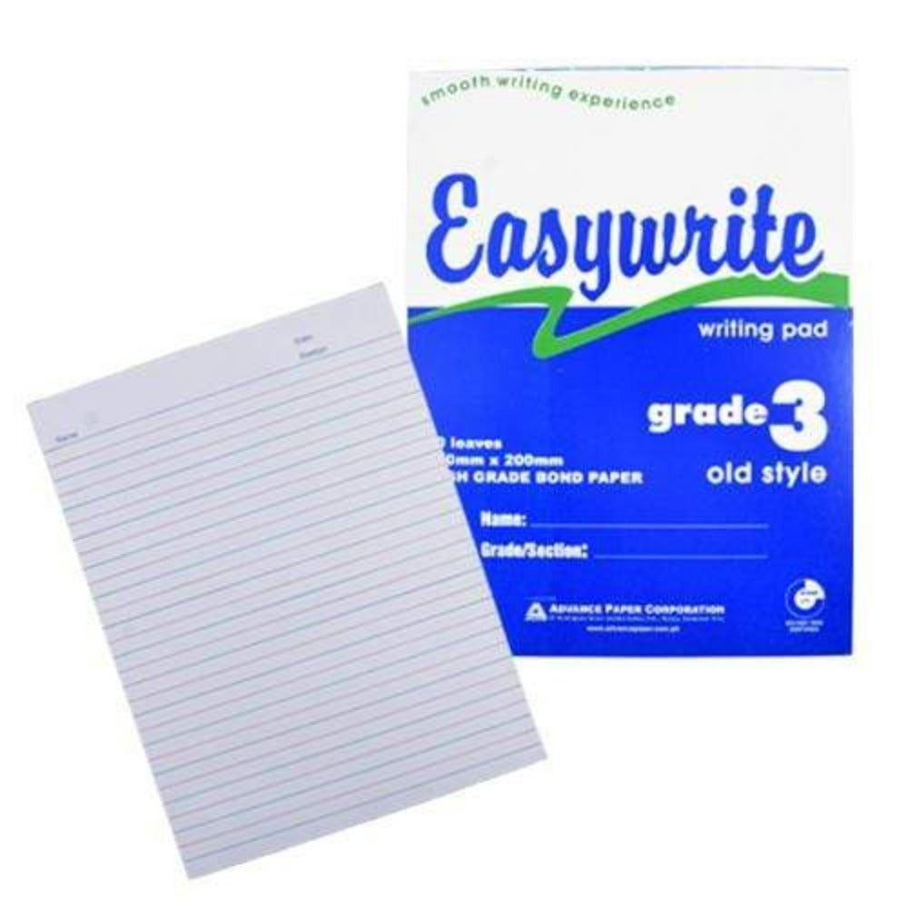 Easywrite Writing Pad Grade III 80 Lvs
