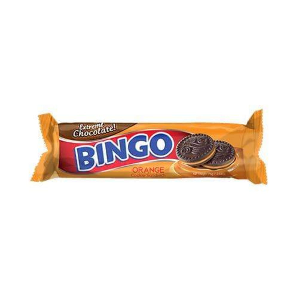 Nissin Bingo Sandwich Cookies Orange 75g
