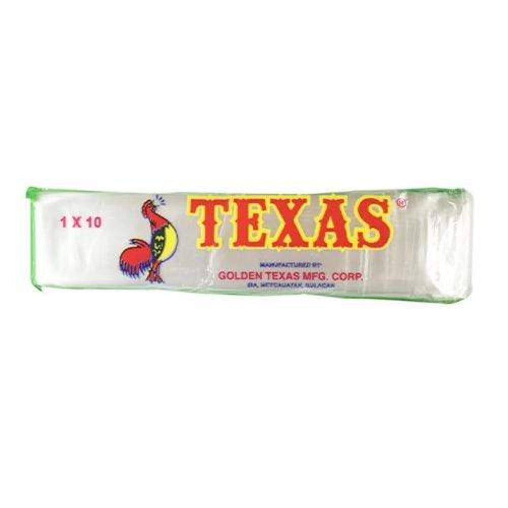 Texas Plastic Cellophane 1 x 10in 100's